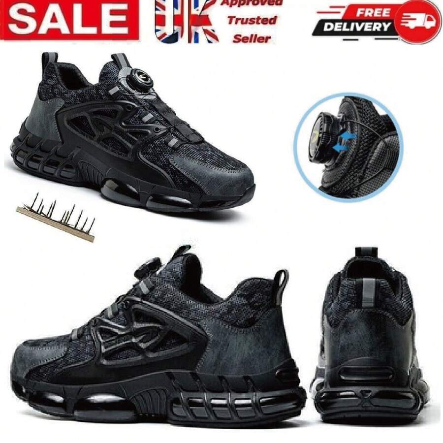 Safety Trainers Safety Shoes Steel Toe Cap Trainers Work Shoes Men ...