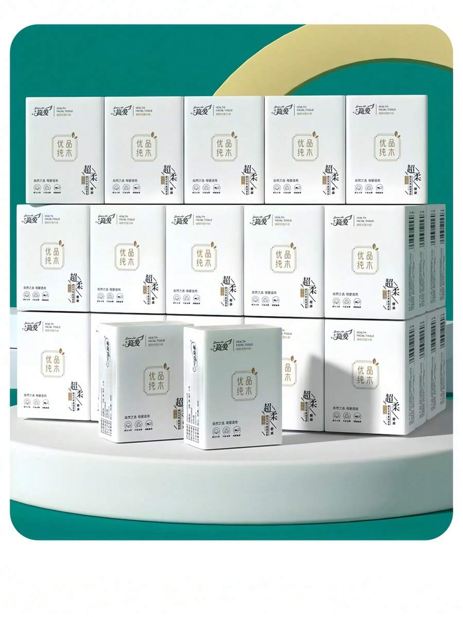 Fazzoletti di carta in polpa di legno nativa, piccoli pacchetti, carta ...