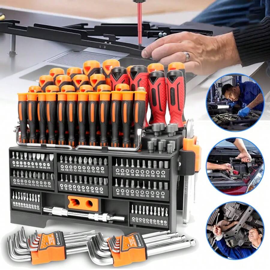 146pcs Magnetic Screwdriver Tool Set, Including Screwdriver, Precision ...