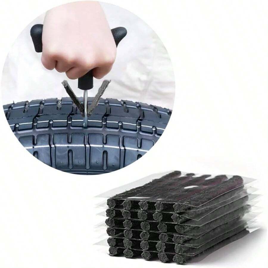 30PCS 4 Car Heavy Duty Tire Plugs, Black Tire Repair Plugs With Strong ...