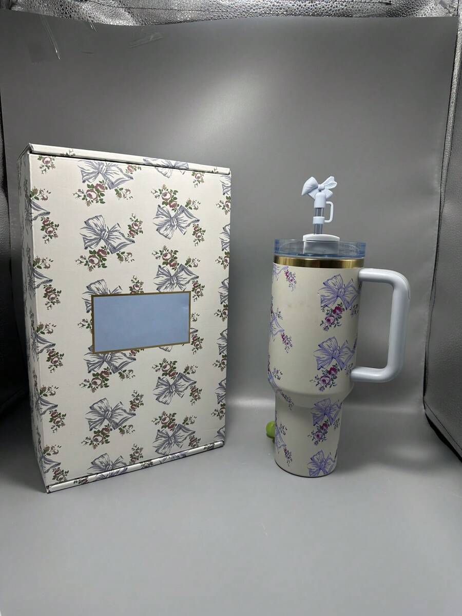 40 Oz Stainless Steel Mug, Double VacuumReusable Stainless Steel ...