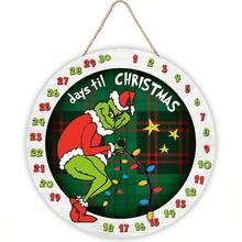 Christmas Advent Calendar Countdown 2024 Grinchmas DecorationsWooden ...