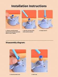 Feather Suction Cup Cat Toy With Bell Self-Entertaining Cat Toy Lazy ...