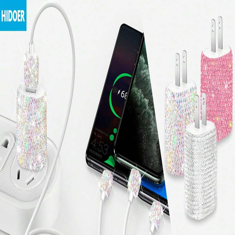 Bling USB Wall Charger With ,Fast Block For Android,3 In 1 Multi USB ...