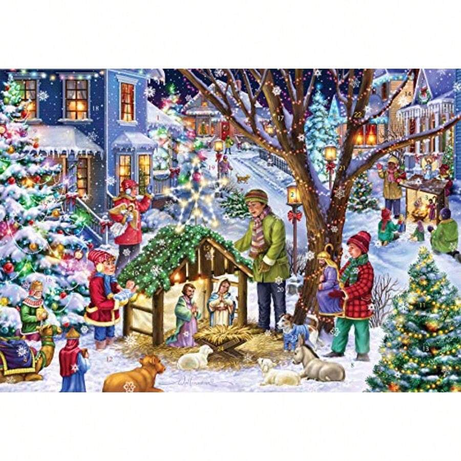 Nativity Advent Calendar Countdown To Christmas With Nativity Story By ...