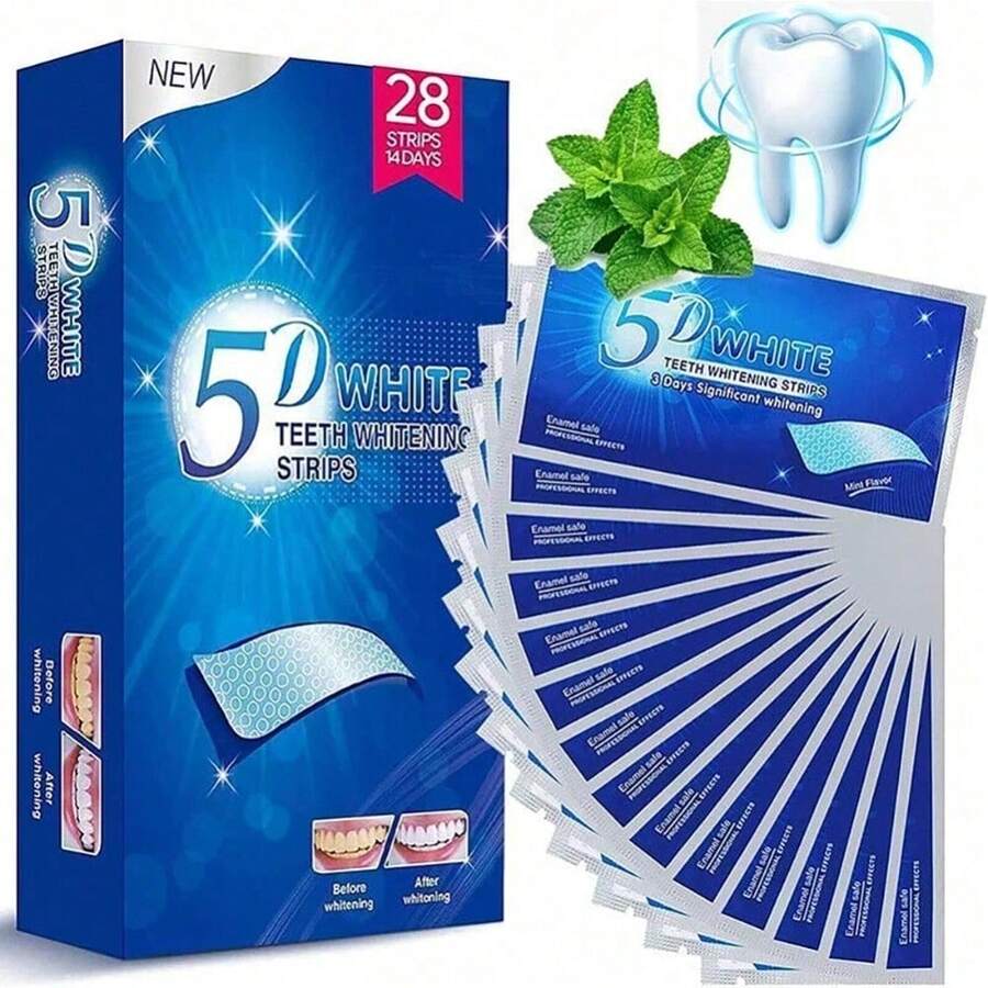 14PC White Strip Teeth Whitening Strips Professional Advanced Tooth ...