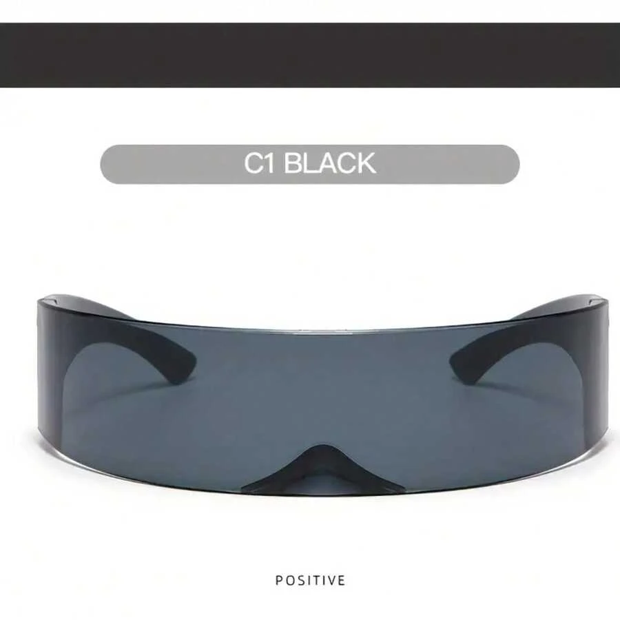 1pc Cyberpunk Future Technology Glasses - Sci-Fi Decorative Glasses ...