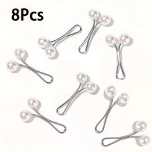 6/12/20pcs Women Faux Pearl Metal Hijab Pins For Dress for Sale ...