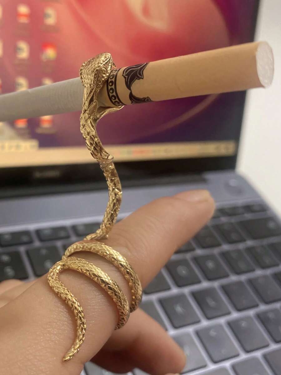 1 Peça Novo Anel Suporte de Cigarro Criativo Anel de Dedo Anel Suporte ...