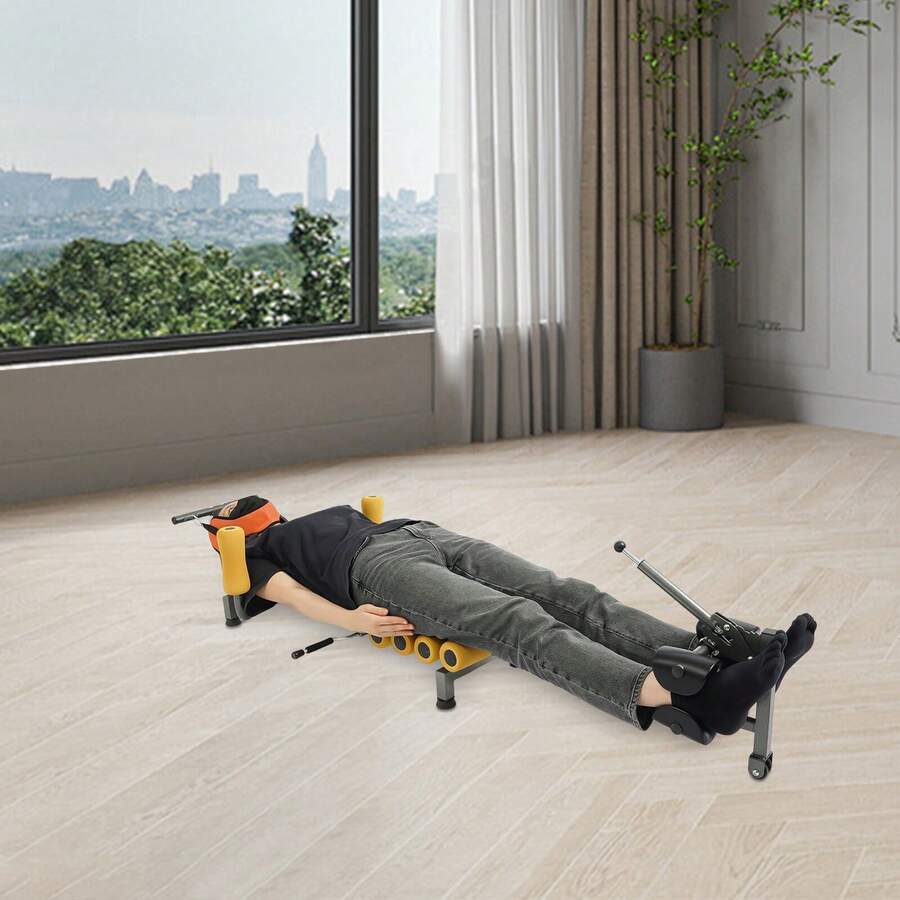 Manual Back Stretcher Bed Adjustable Length Spinal Decompression Device ...