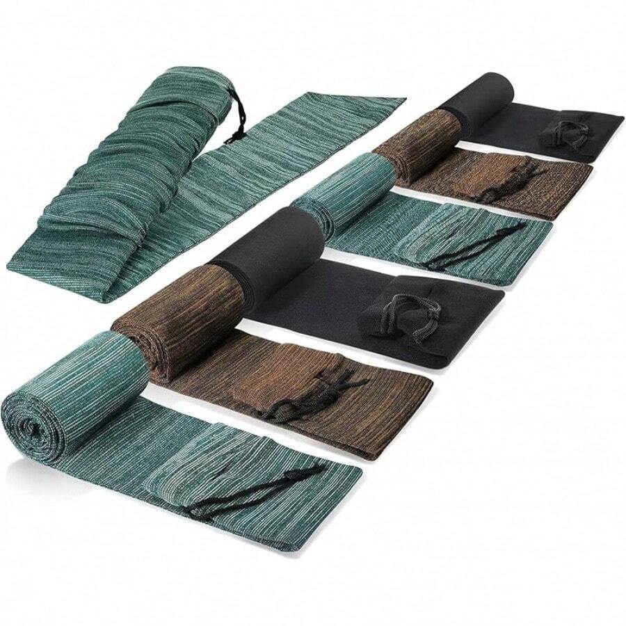 6 Pieces Silicone Gun Case Anti Rust Silicone Rifle Sleeve Fabric ...