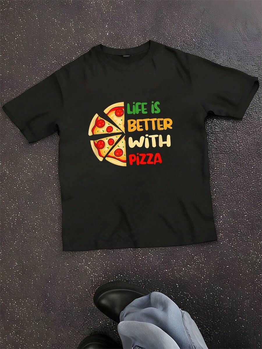 Life With Pizza Italian Food Chef Pizza Maker T-Shirt | aktuelle Trends ...