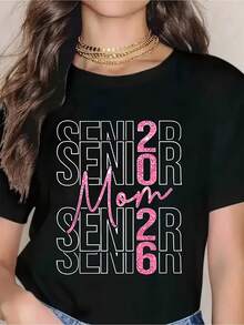 Senior Mom 2026 Graduation T-Shirt For Senior Class Parents - Cute And ...