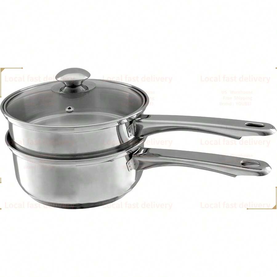 Local Devery-YOUBEI-6 Double Boiler Pot Set – 1.5 Quart Stainless-Steel ...