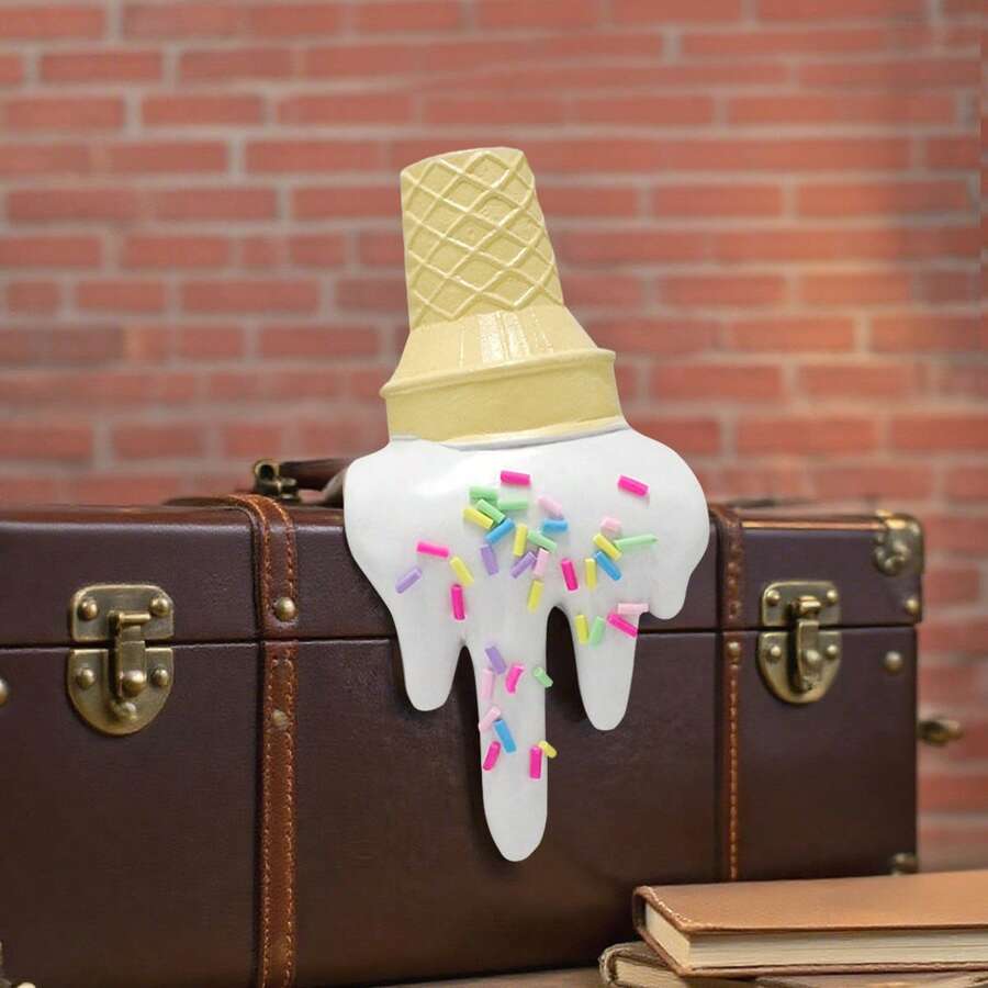 Simulation Ice Cream Decorations Fake Ice Cream Spill Food Models For ...