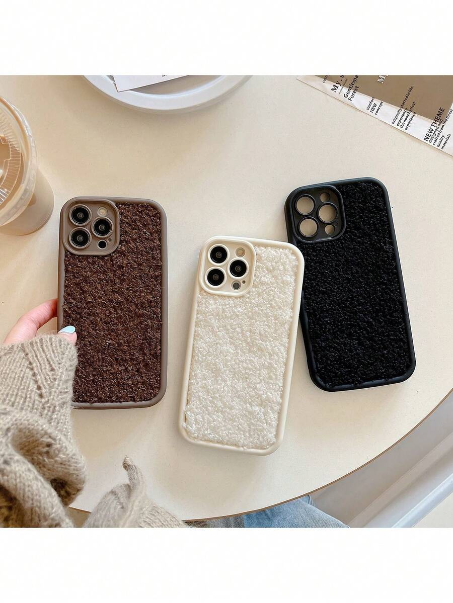 Funda de teléfono de peluche de oso de peluche premium, adecuada para ...