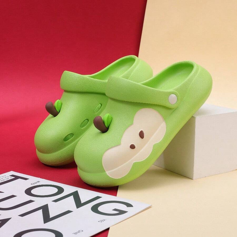 Damen Apfel-förmige Cut Out Sandalen, süßes Apfel-Design, weiche ...