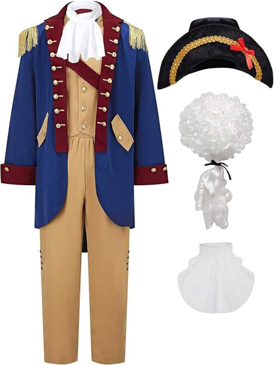 Mens Founding Father Costume Adult Colonial Costume Outfit ...