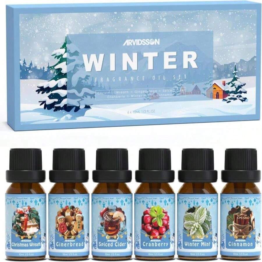 Halloween Fragrance Oils Set, ARVIDSSON Fall Essential Oils For Diffuser - Pumpkin Pie, Spiced ...