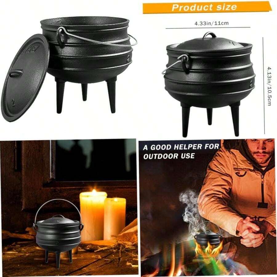 Licsaliwe Cauldron 0.8L Brujas Cauldron con Tapa y manejo de la Olla de ...