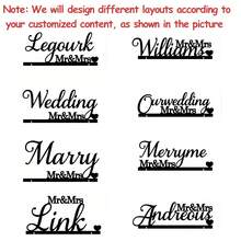 Personalized Mr And Mrs Metal Wedding Table Sign – Custom Last Name ...