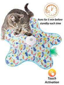 Rechargeable Cat Toys, 2 In 1 Hide And Seek Game Interactive Cat Toy ...