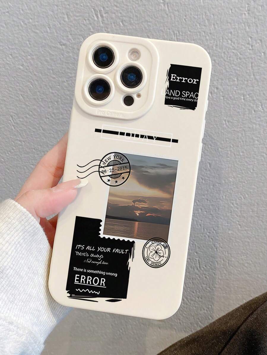 1 Stück kreative Patchwork Landschaft, Blumen- & Buchstaben-Muster ...