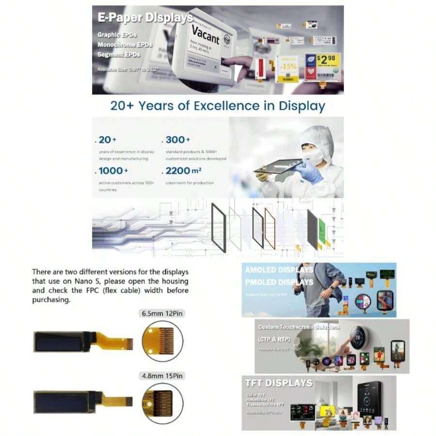 6PCS OLED LCD Display Module, 0.91 4 Wire SPI Serial OLED Screen Driver ...