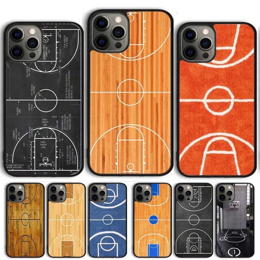 Basketball Court Diagram Coque Shell For IPhone 17 Air 15 16 14 13 12 ...