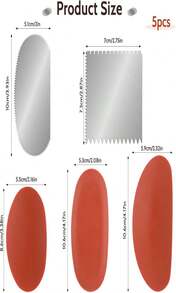 Pottery Tools Serrated Scraper Rubber Clay Ribs Stainless Steel ...