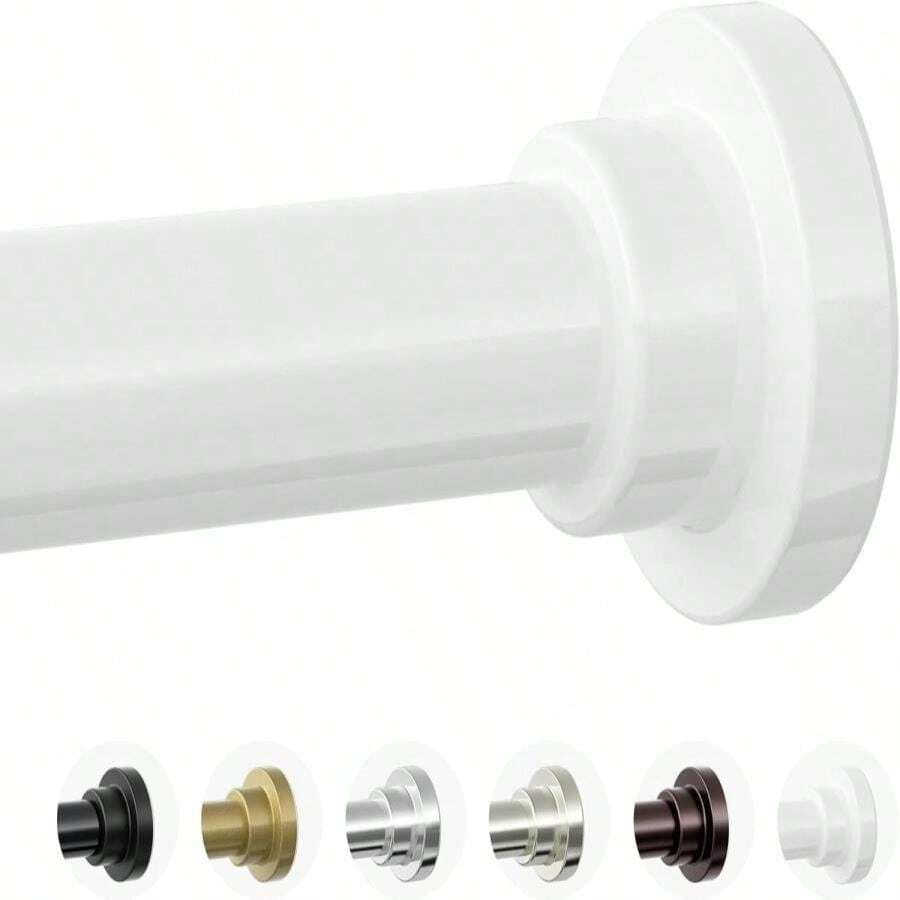 Mcrbeay Shower Curtain Rod, 1" Diameter Heavy Duty Tension Shower Rod ...