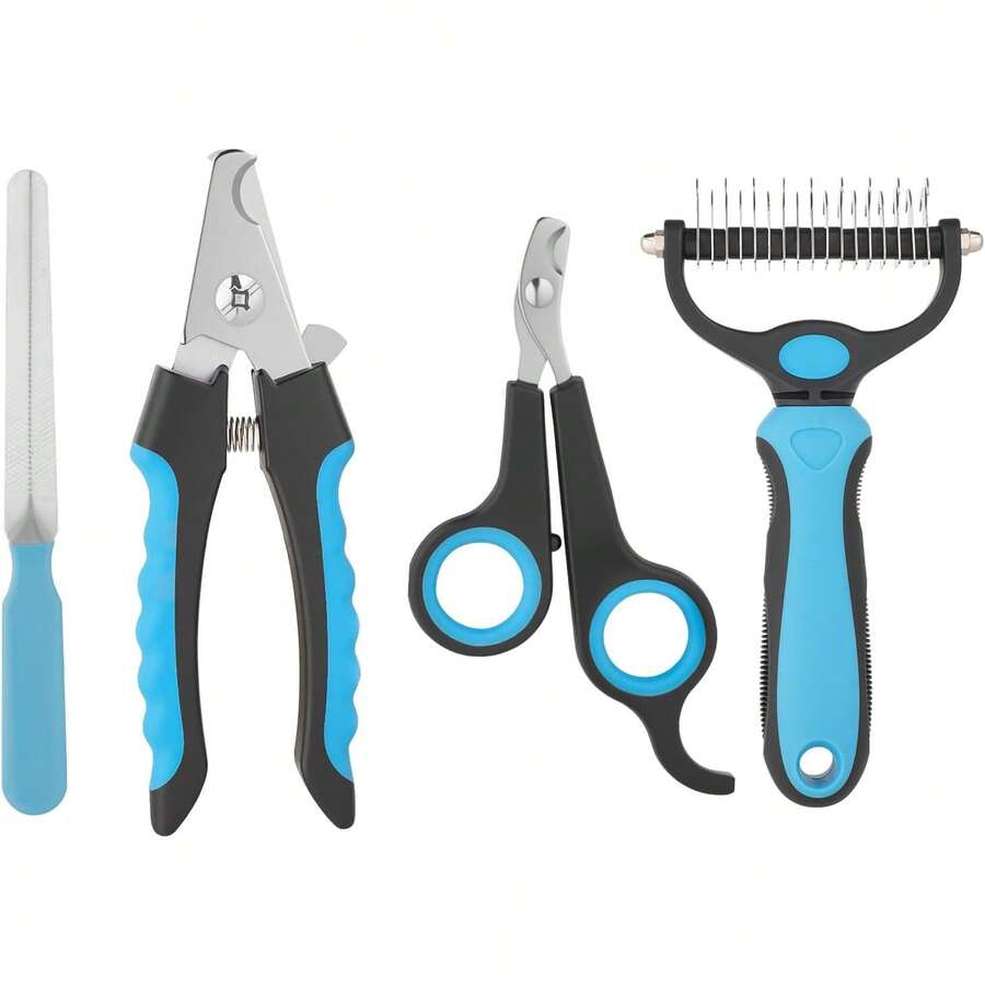 Professional Dog Nail Trimmers & Clippers With Ty Guard - 4-Piece ...