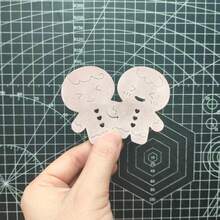 1PC Christmas Gingerbread Man Metal Cutting Dies, Silver Embossing ...