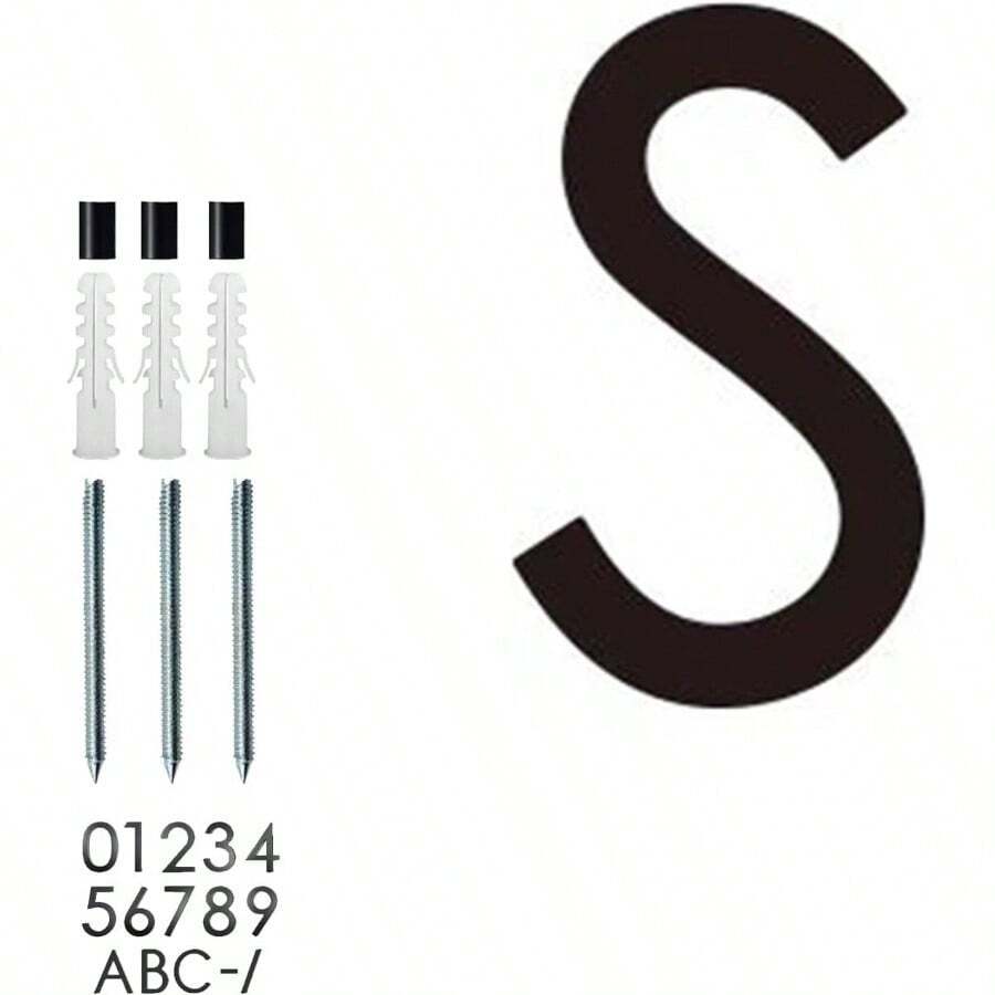 Floating House Number 6 Inch, Modern Outdoor Address Sign, Acrylic ...