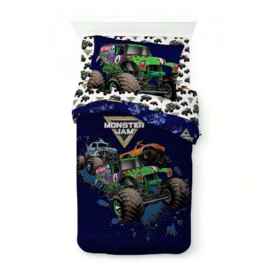 Monster Jam Twin Sheet Set | SHEIN USA