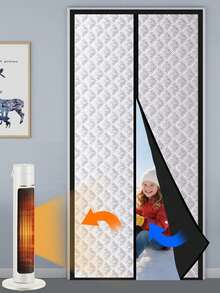 1 Peça Cortina de Porta Térmica Reforçada - Bloqueador de Corrente de ...