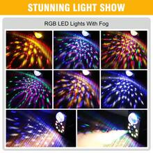 SEBRUANC 700W RGB LED Light Smoke Fog Machine , 9PCS Three-In-One Full ...