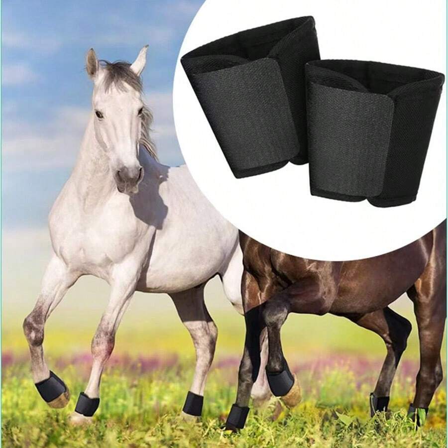 1pc Horse Riding Supplies, Horse Splint Boot Protective Cover, Horse Hoof Wrap, Oxford Cloth ...