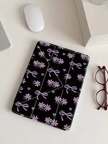 Blume lila Schleife & Blumen beidseitig Acryl, klare Kristall Tablet ...