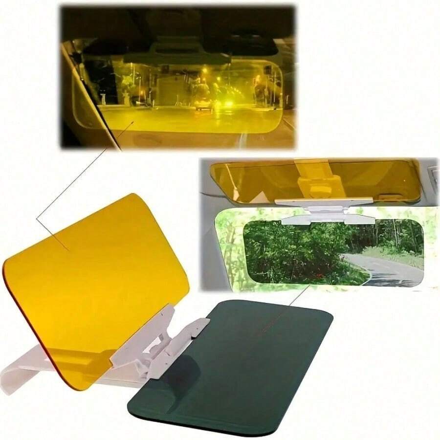 1Pc Anti-Glare Car Mirror Protects Eyes Day & Night, Blocks Headlights ...