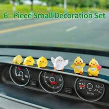 6pcs ABS Plastic Micro Landscape Creative Cute Car Decor Accessories ...