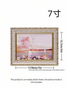 1pc Vintage French Style Resin Photo Frame, Tabletop Or Wall Mountable ...