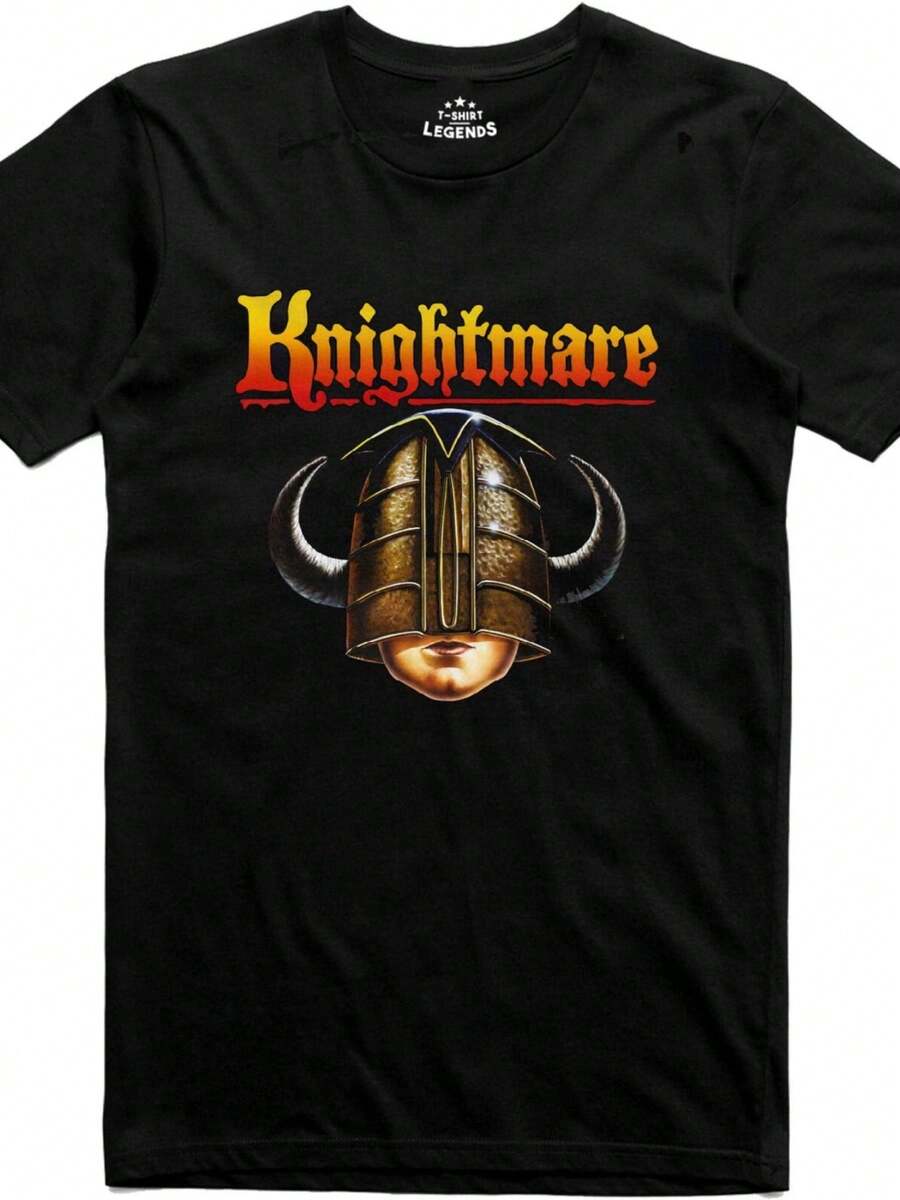 Knightmare TV Show T Shirt David Rowe Helmet Of Justice Logo Officially ...