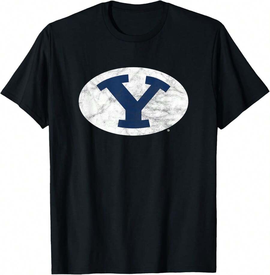 BYU Cougars Distressed Primary T-Shirt | SHEIN USA