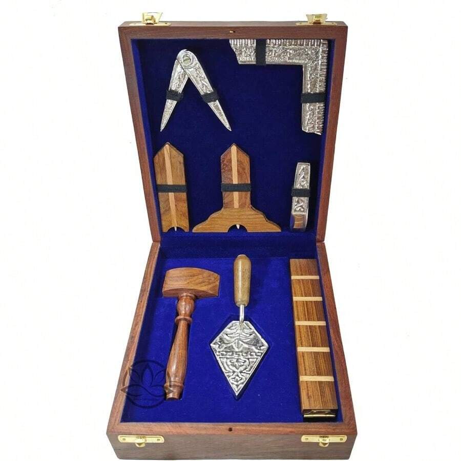 Masonic Toolset Wooden Premium Handcrafted Masonry Tools Trowel Gavel ...