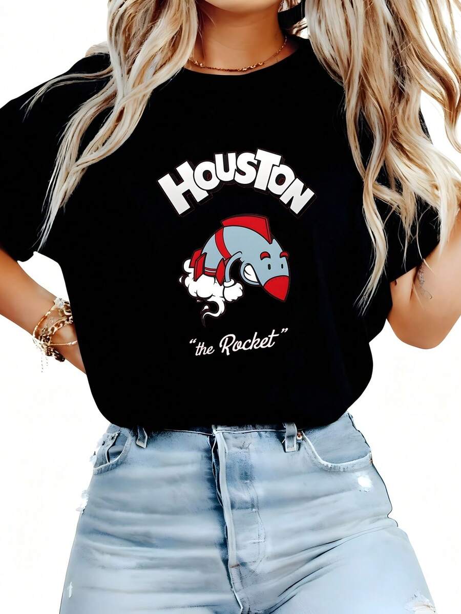 NBA N-Ba Logos As C-Artoon Characters_-Black.Unisex 220G High-Density ...