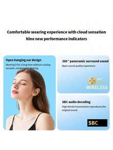 HTC Auriculares inalámbricos Bluetooth con cancelación de ruido NE35 ...