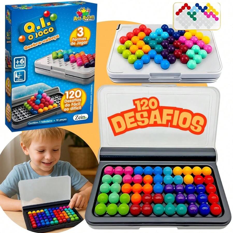 Smart Puzzle 120 Challenges Portable Educational IQ Test Launch for ...