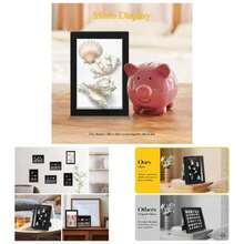 Black Lapel Pin Display Case, 4x6 Shadow Box Frame Walls And Desktops ...