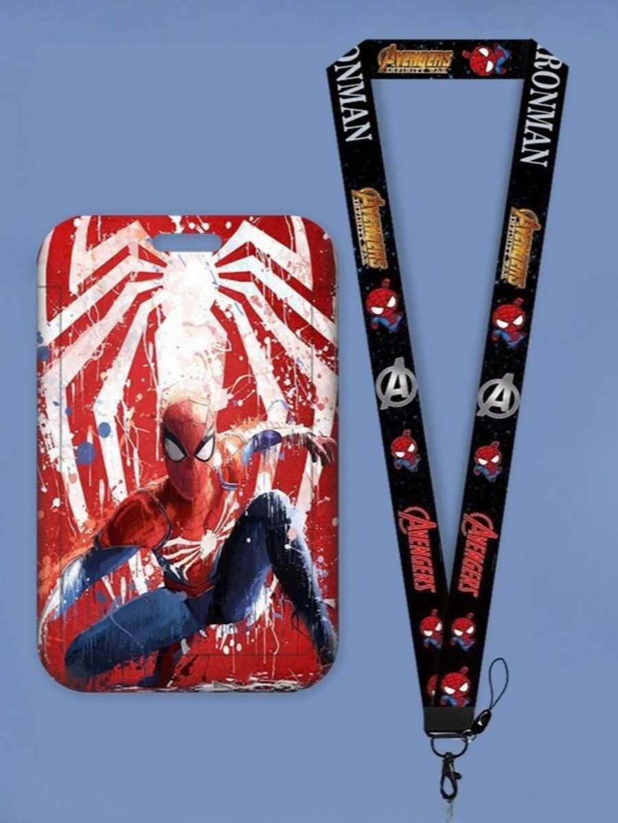 Porta-cartão do Homem-Aranha da Marvel, Suporte de Controle de Acesso ...